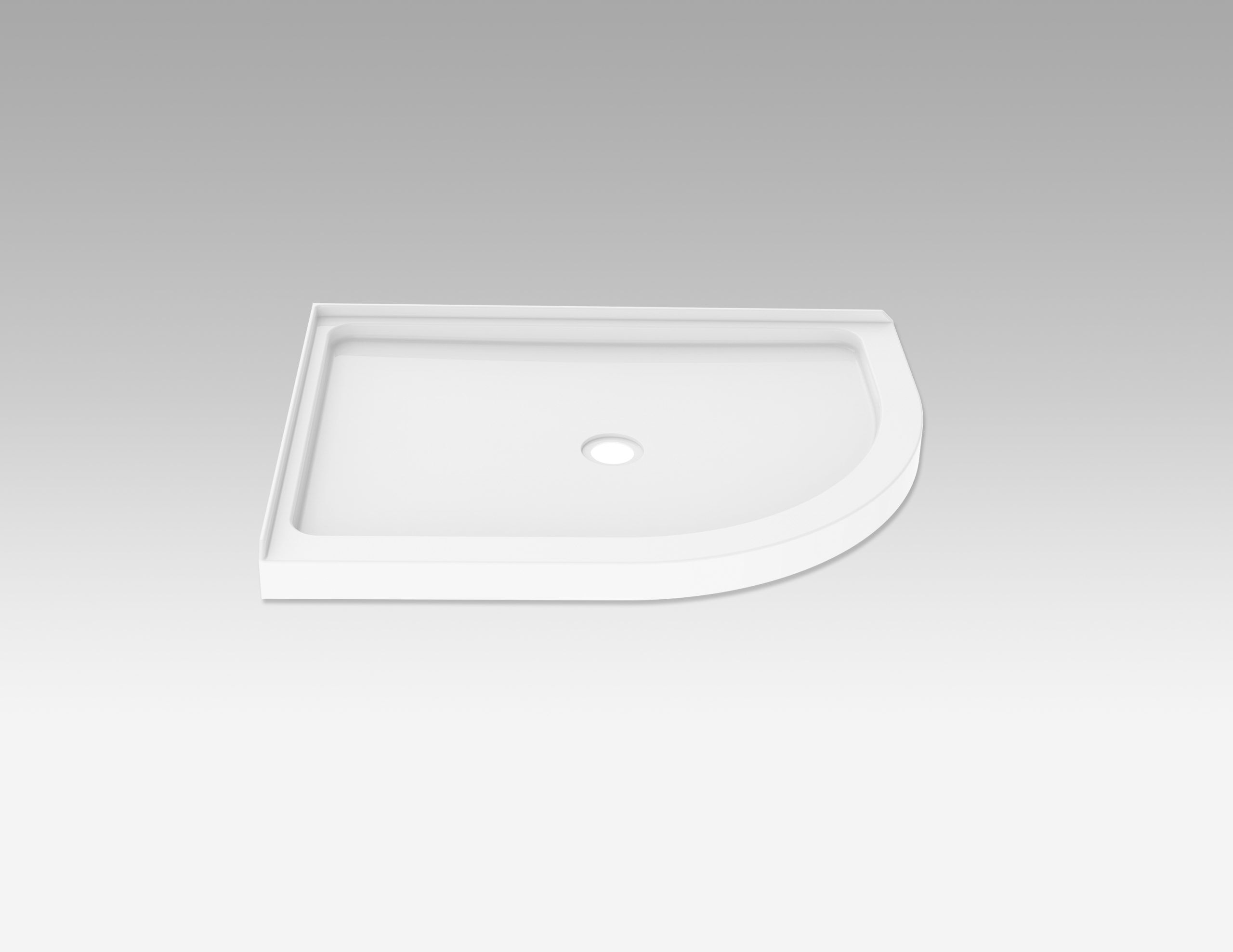 Fleurco ADR Half Round Corner Base with Center Drain - Shower Base | BT ...